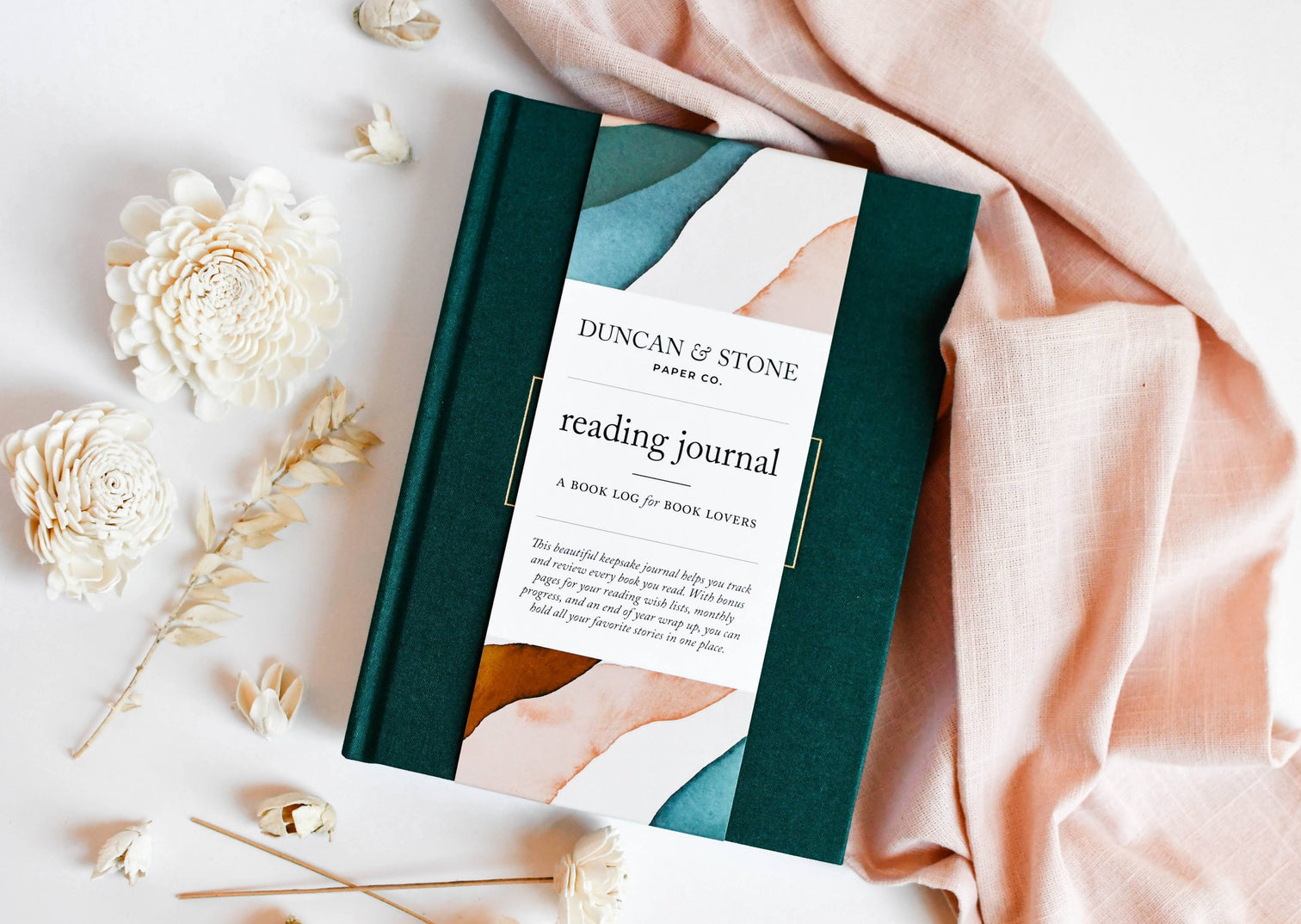 Reading Journal for Book Lovers | Book Review Journal | Duncan & Stone ...