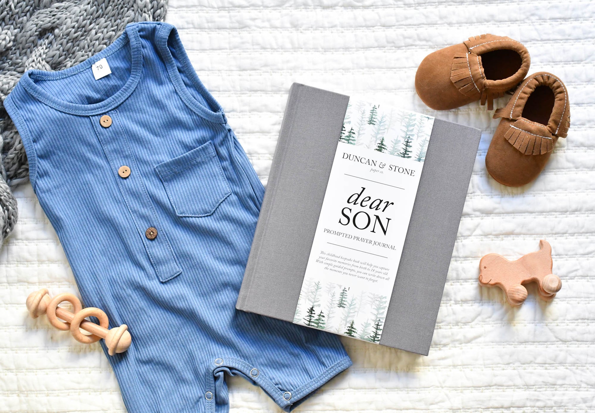 Duncan & Stone Dear Son Prompted Prayer Journal & Childhood Keepsake ...