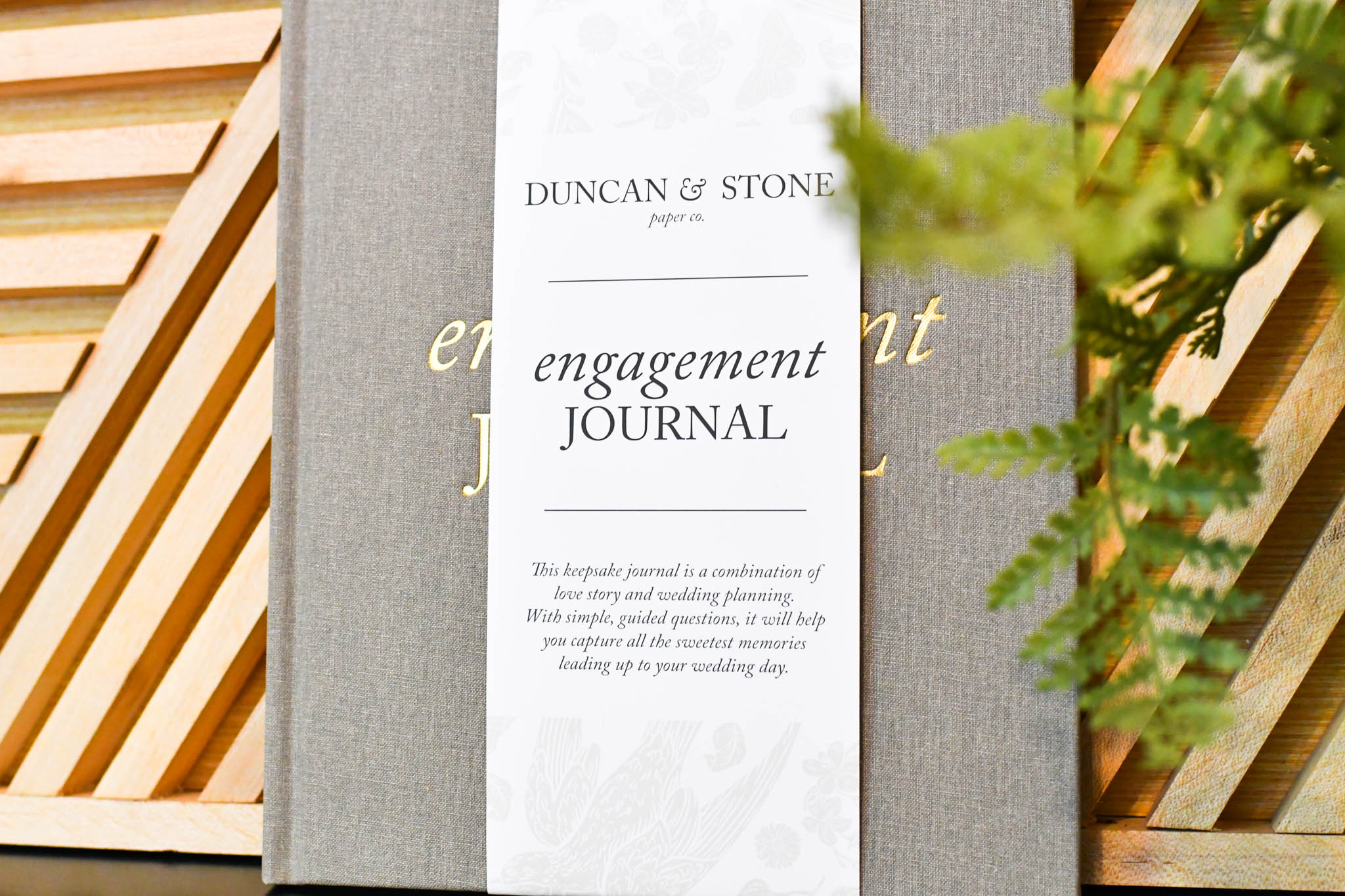 Engagement Journal and Memory Book by Duncan & Stone Paper Co.